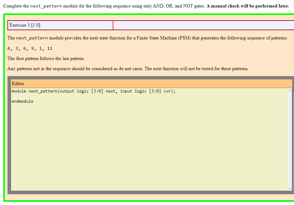Solved Please complete the verilogGiven test bench(cannot be | Chegg.com