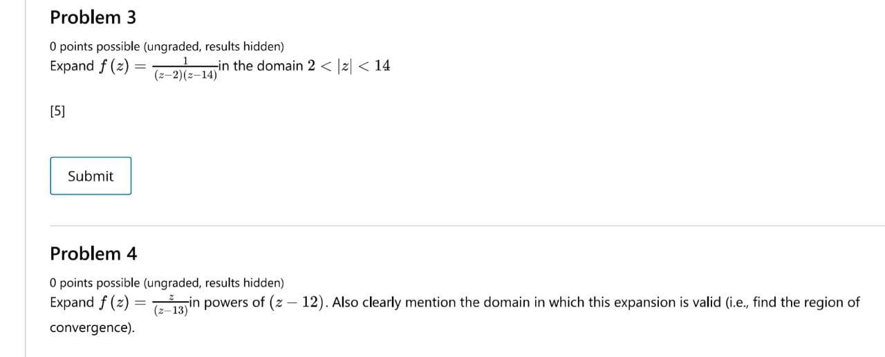 Solved Problem 1 O points possible (ungraded, results | Chegg.com