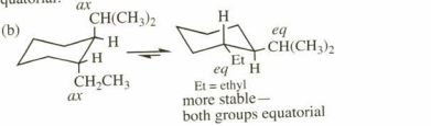 Solved (b) trans-1-ethyl-2-isopropylcyclohexane Why is this | Chegg.com