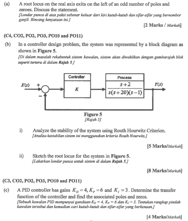 Solved CONTROL SYSTEM Please solve by expert Write it nicely | Chegg.com