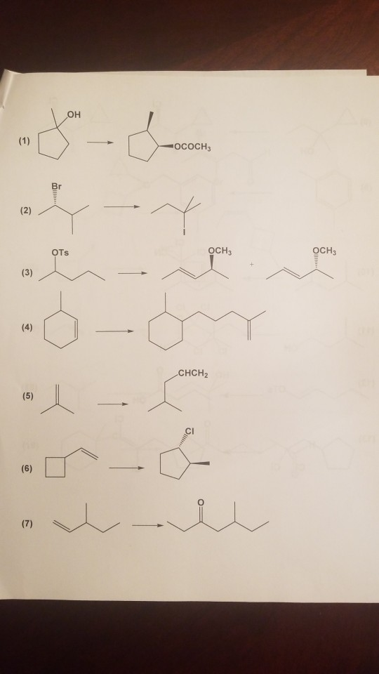 Solved он OCOCH3 Br OCH3 OCH3 OTs CHCH2 | Chegg.com