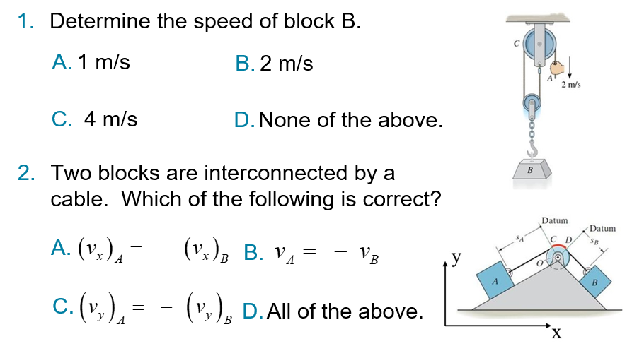 Solved The answer for 1 is A and for 2 is B, please help me | Chegg.com