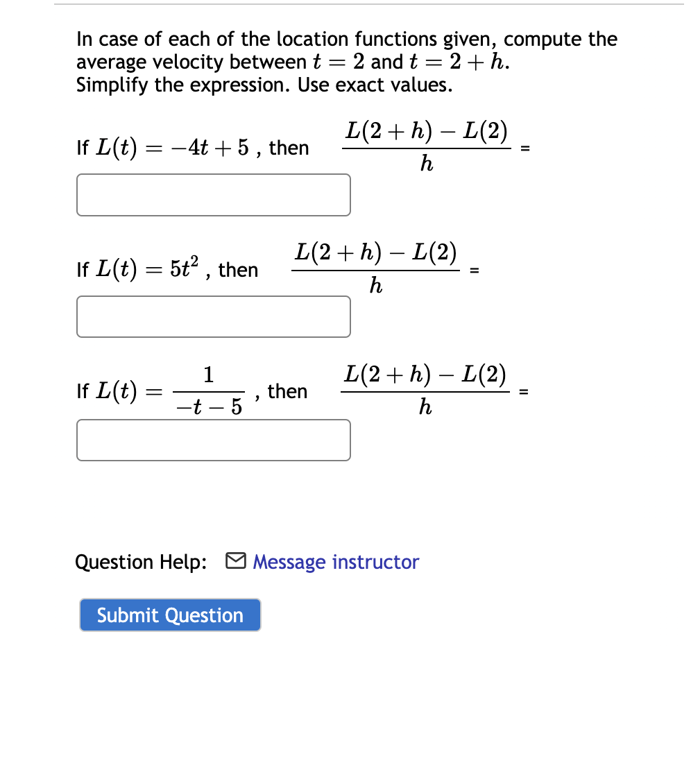 Solved In case of each of the location functions given, | Chegg.com