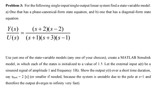Solved Problem 3: For the following | Chegg.com
