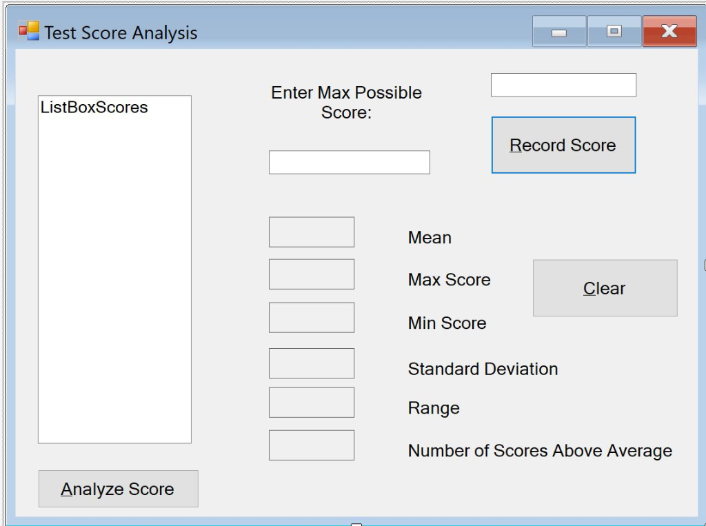 Visual Basic Windows Forms Application that take's | Chegg.com
