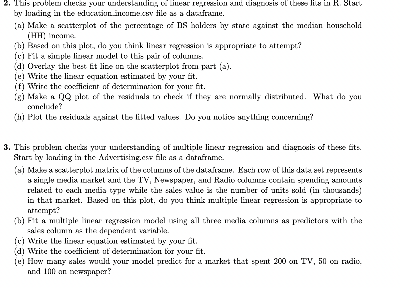 Solved This problem checks your understanding of linear | Chegg.com