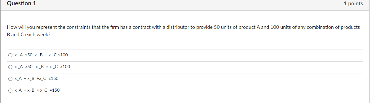 Solved How will you represent the constraints that the firm | Chegg.com