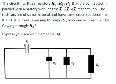 Solved 3 The circuit has three resistors R1, R2, R3 that are | Chegg.com