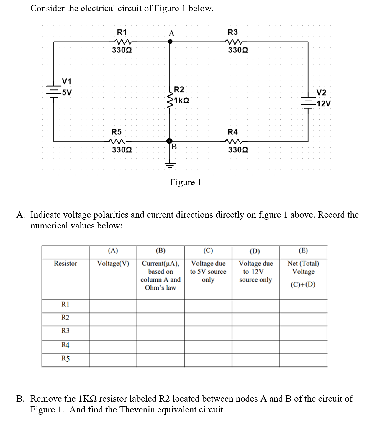 Solved Consider the electrical circuit of Figure 1 | Chegg.com