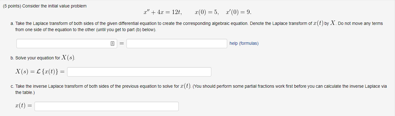 Solved Please do all parts and questions for a thumbs up. | Chegg.com