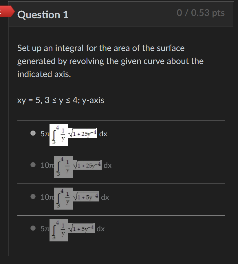 Solved Find the area between y=(x−3)ex and the x-axis from | Chegg.com