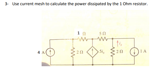 Solved Please use mesh current method or voltage node | Chegg.com