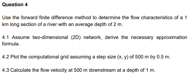 Solved Use the forward finite difference method to determine | Chegg.com