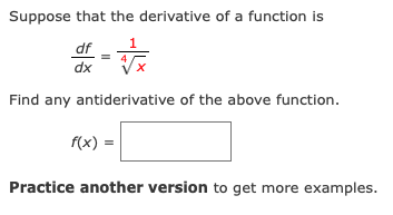 Solved Suppose that the derivative of a function is df dx | Chegg.com