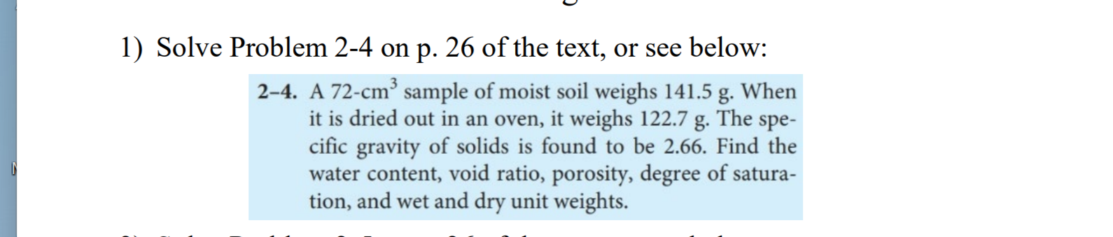 Solved 1) Solve Problem 2-4 on p. 26 of the text, or see | Chegg.com
