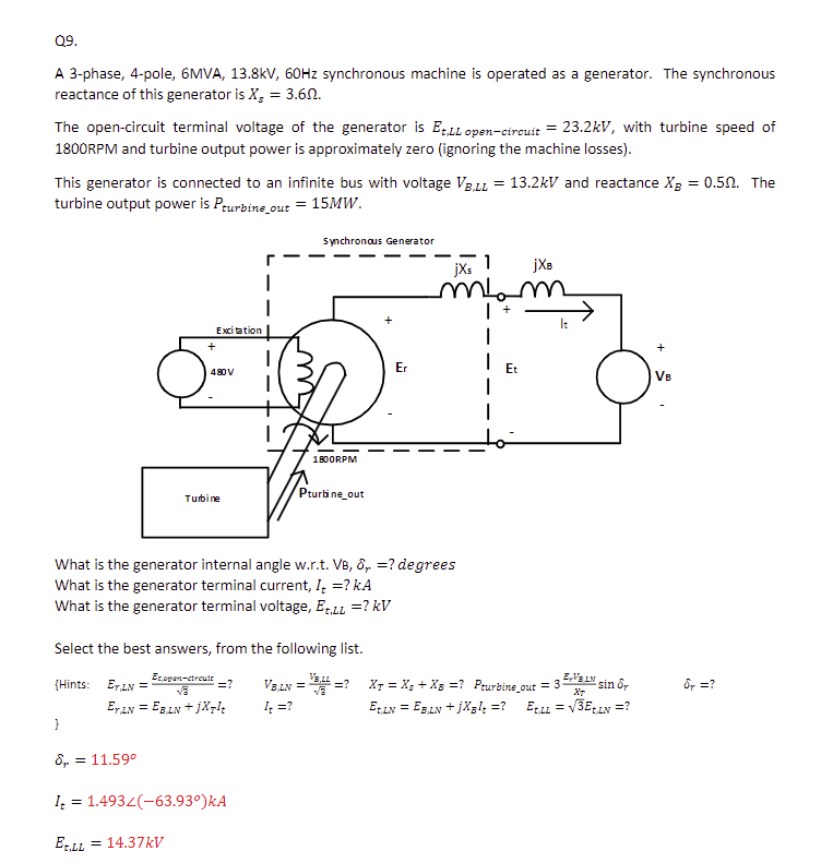 Solved You must solve using the equations provided in the | Chegg.com