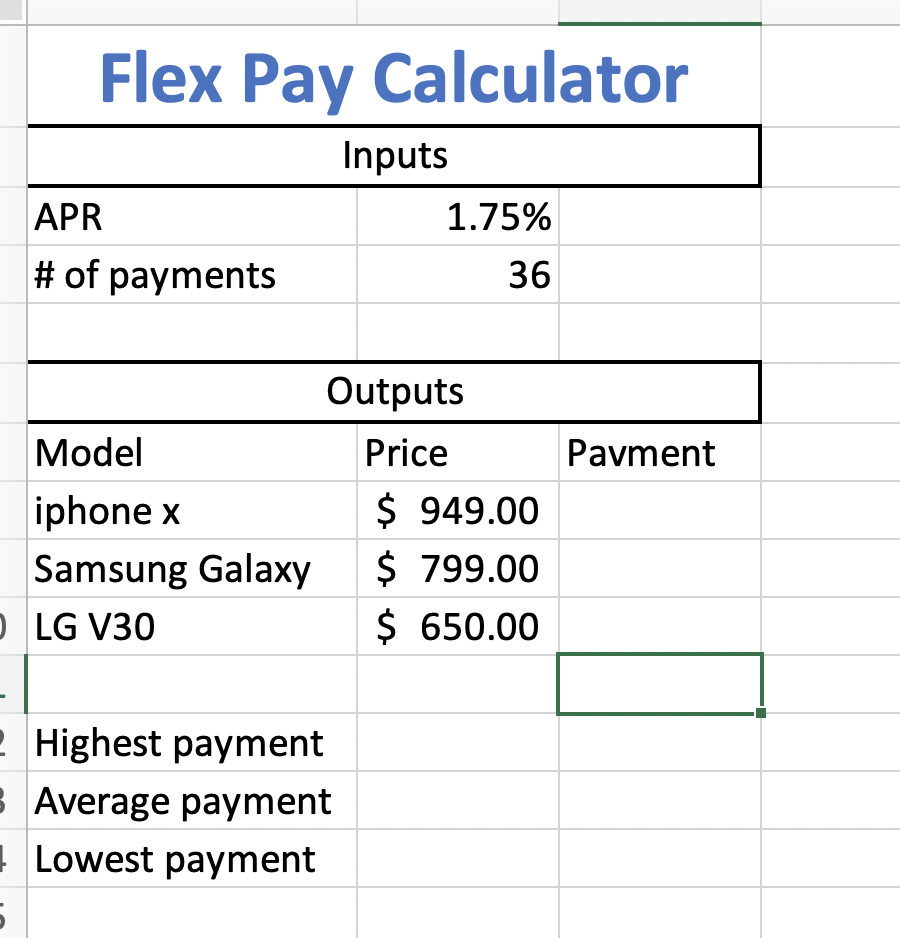 Solved In cell C8, enter a PMT function to calculate the | Chegg.com