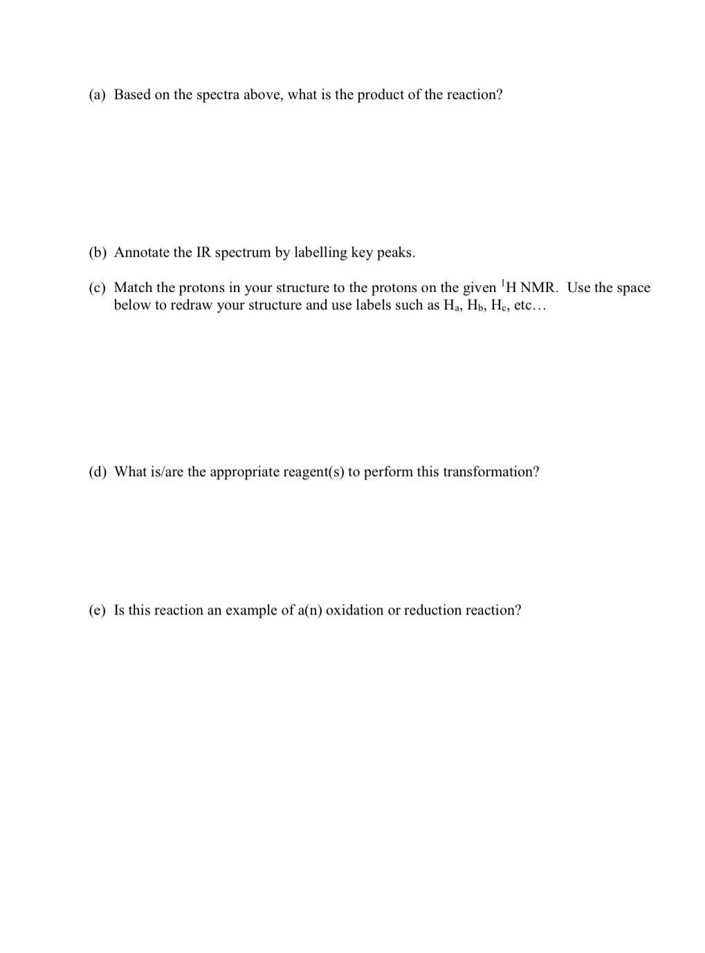 Solved 5. Consider the reaction shown below. Use your | Chegg.com