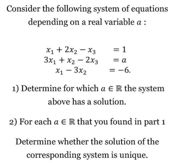 Solved Consider the following system of equations depending | Chegg.com