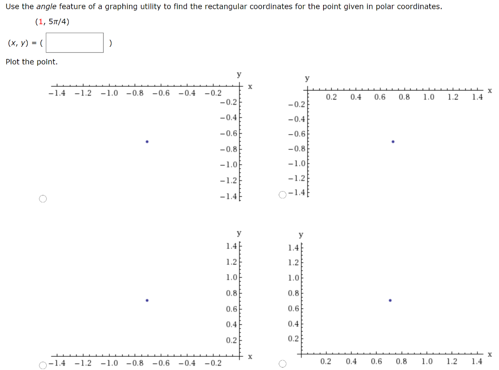 Solved Use the angle feature of a graphing utility to find | Chegg.com