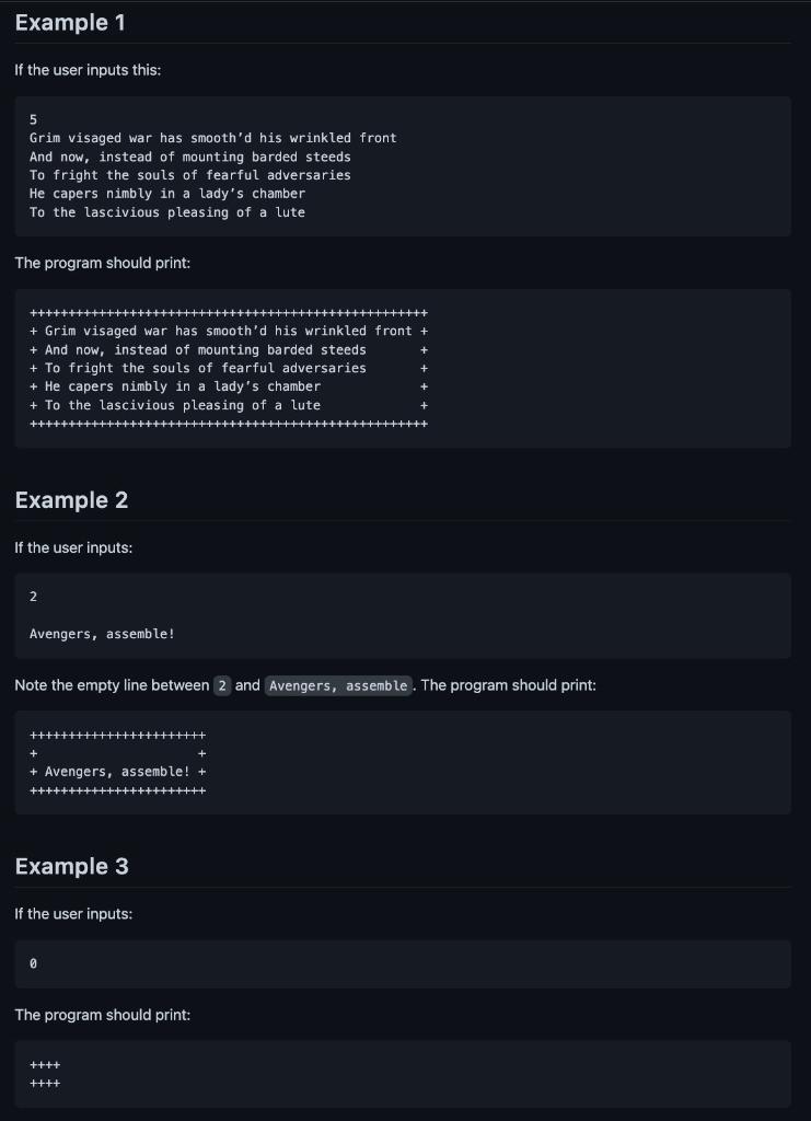 Solved Example 1 If the user inputs this: 5 Grim visaged war | Chegg.com