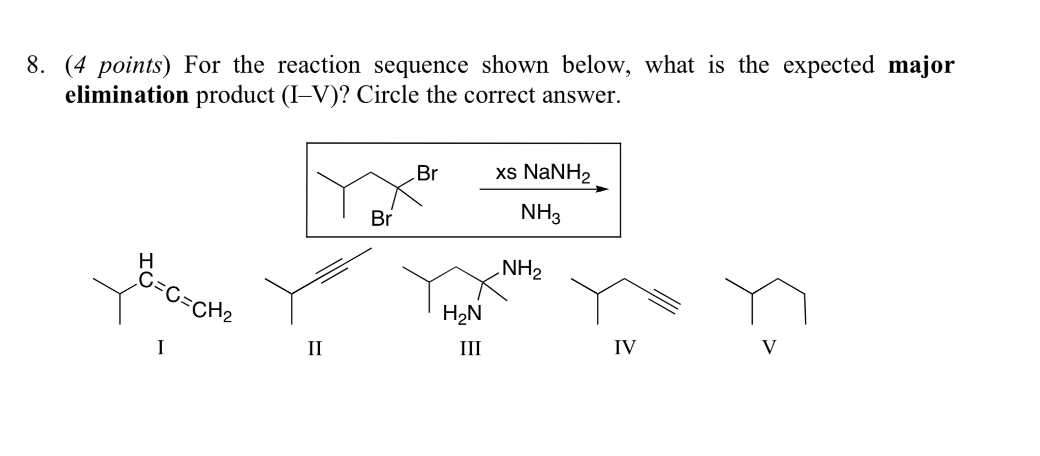 Solved (4 ﻿points) ﻿For the reaction sequence shown below, | Chegg.com