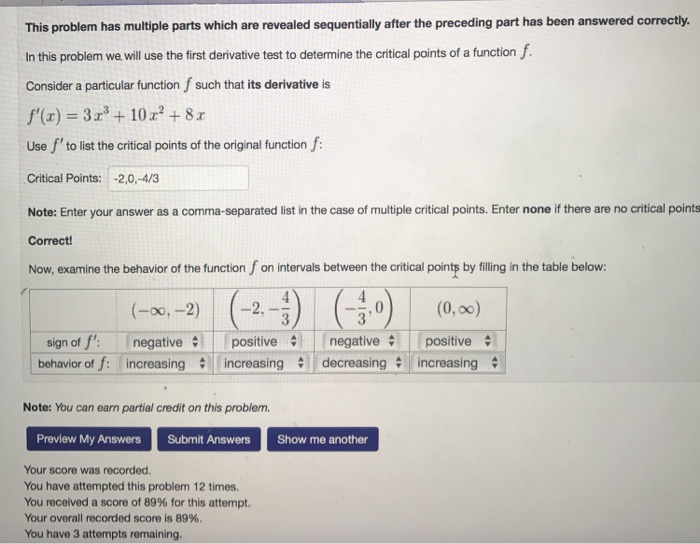 Solved This problem has multiple parts which are revealed | Chegg.com