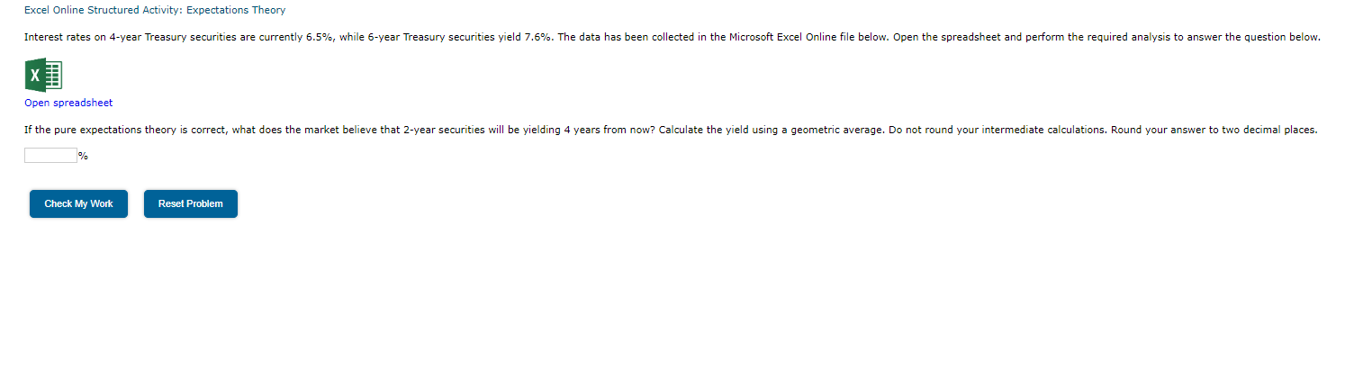 Solved Open spreadsheet | Chegg.com