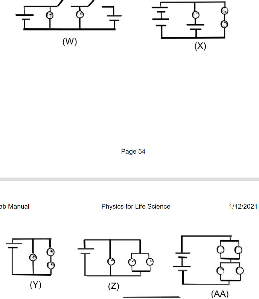 Solved Predict the relative brightness of the circuits below | Chegg.com