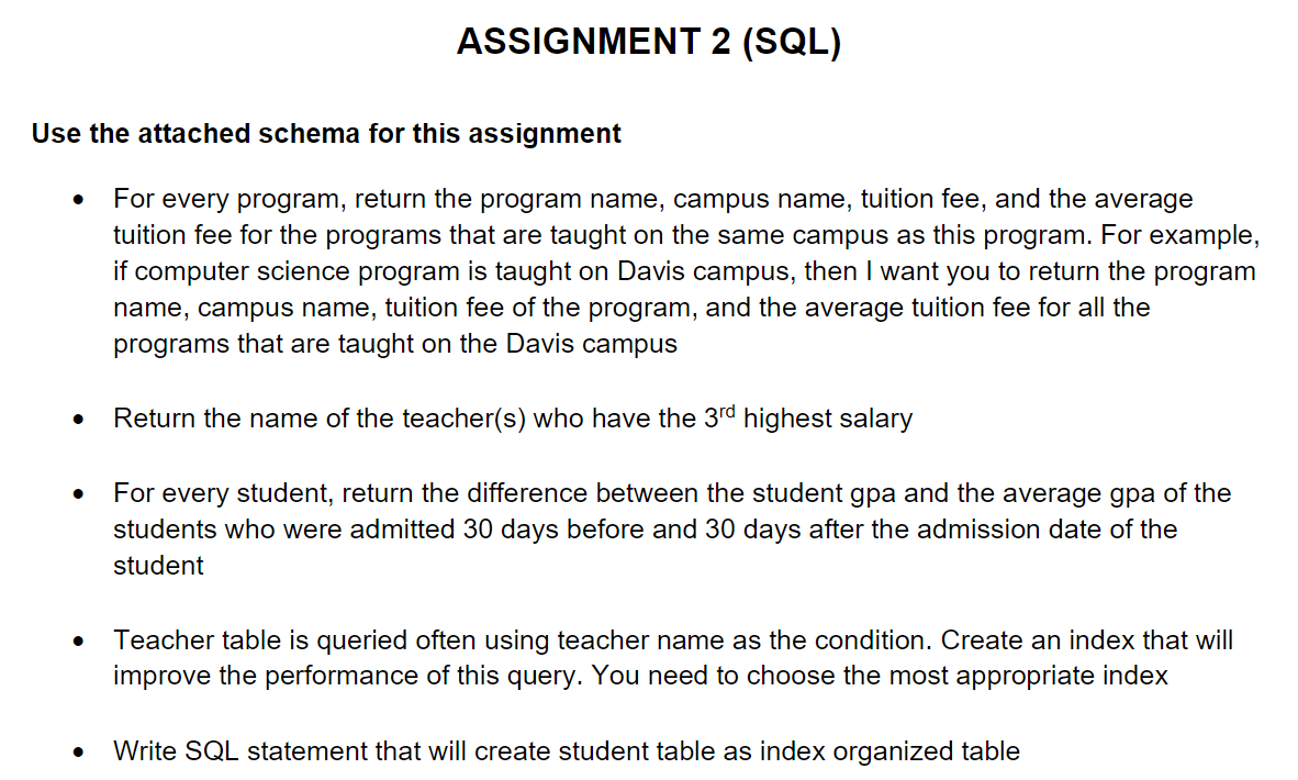 Solved dbo.Program dbo.Course Columns dbo.Student P | Chegg.com