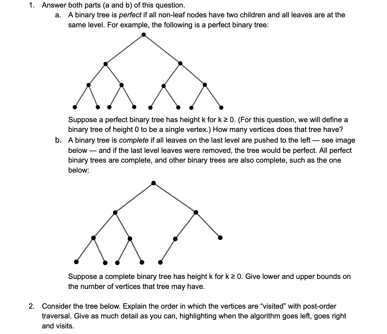 Solved 1. Answer both parts ( a and b ) of this question. a. | Chegg.com