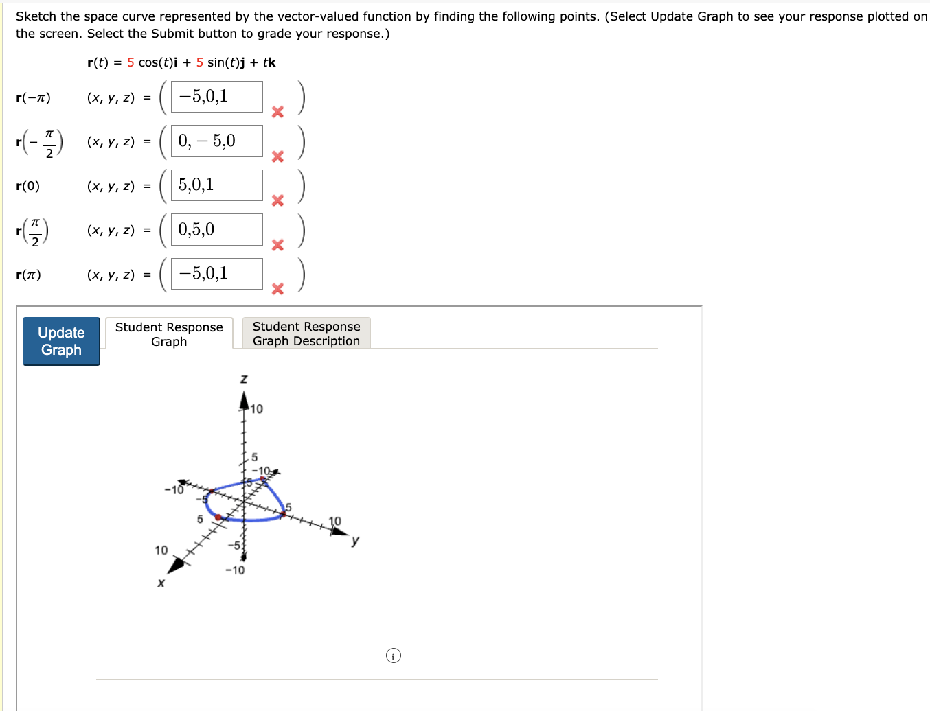 Solved Sketch The Space Curve Represented By The
