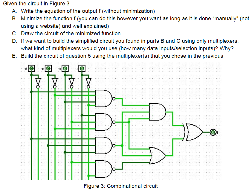 Solved Given the circuit in Figure 3 A. Write the equation | Chegg.com