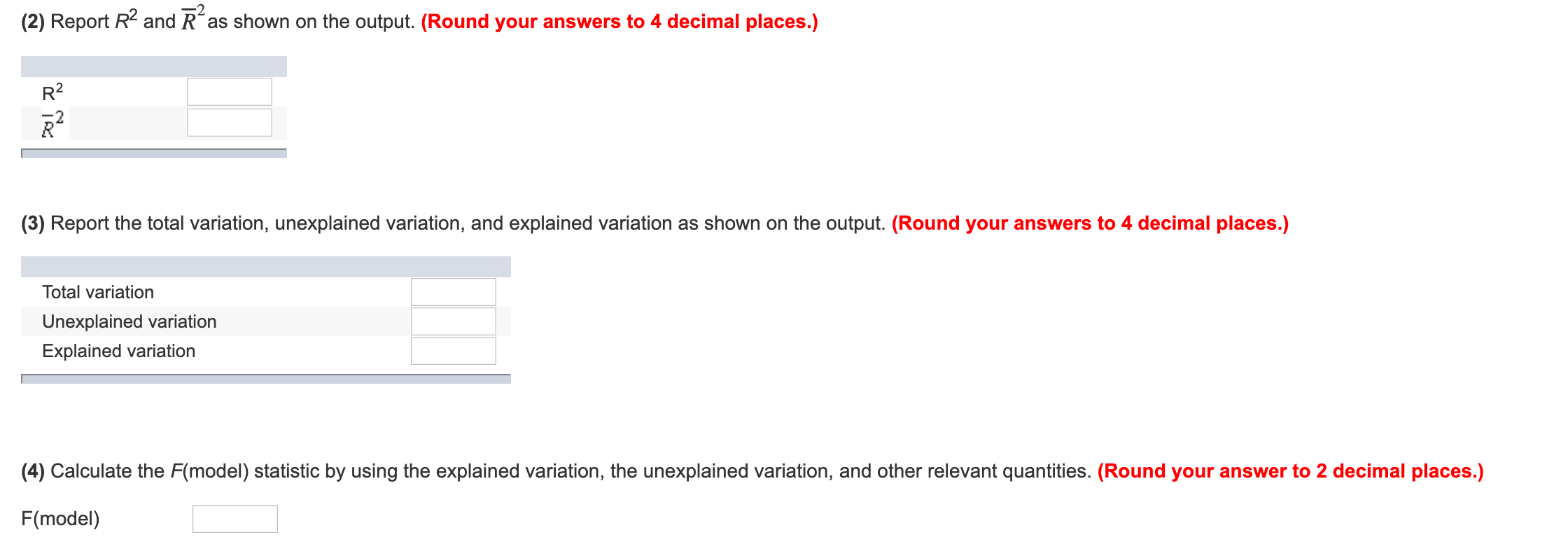 Solved We Give Excel Output Of Regression Analysis Above 