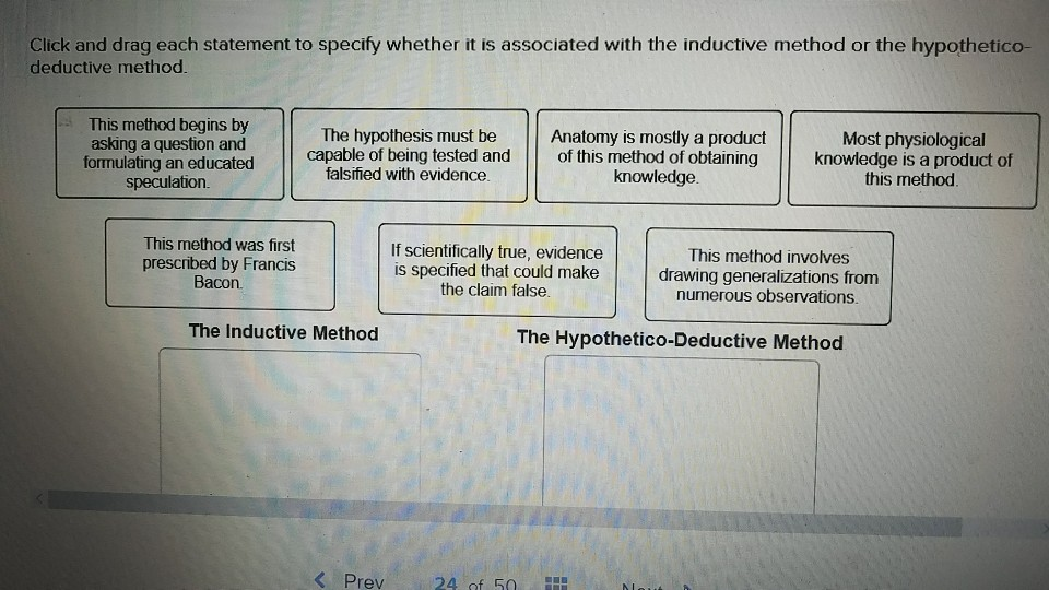 Solved Click and drag each statement to specify whether it | Chegg.com