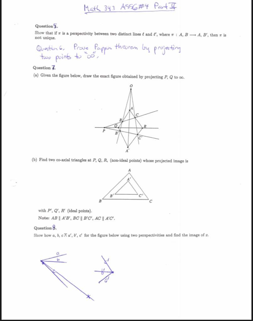 Math 343 ASSG#4 Part It Questions. Show that if x is | Chegg.com
