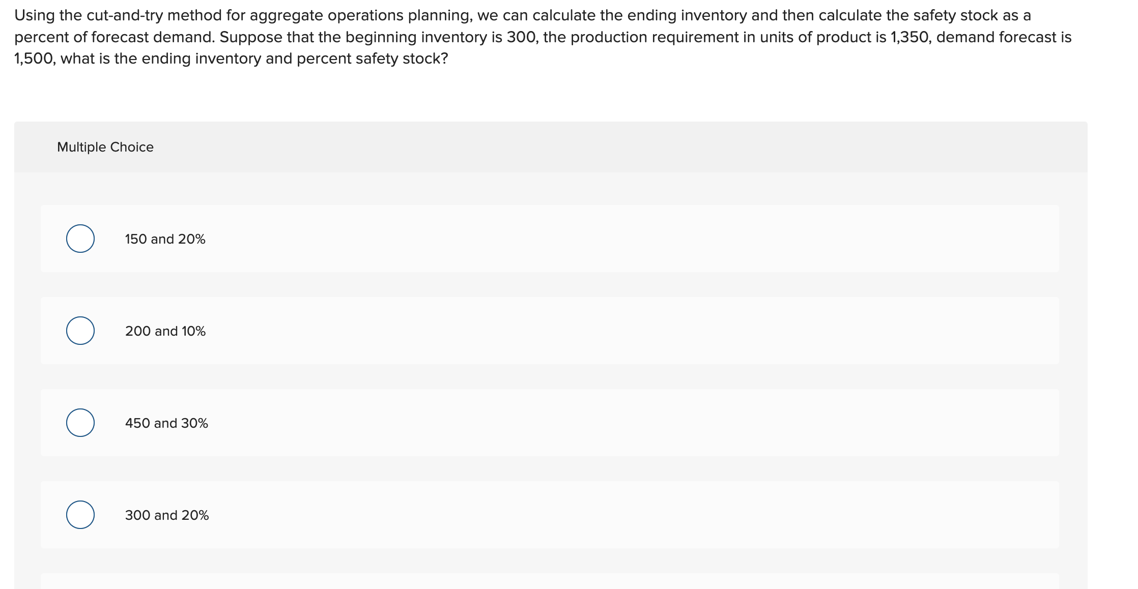 Solved Using the cut-and-try method for aggregate operations | Chegg.com