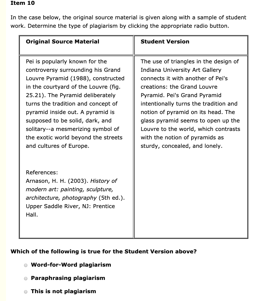 Solved Item 10 In the case below, the original source | Chegg.com