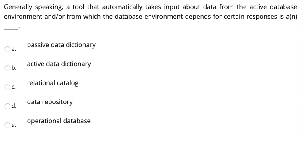 Solved Generally speaking, a tool that automatically takes | Chegg.com