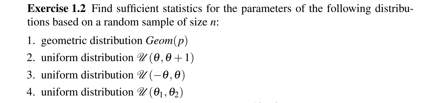 Solved And which of them belongs to the exponential family? | Chegg.com