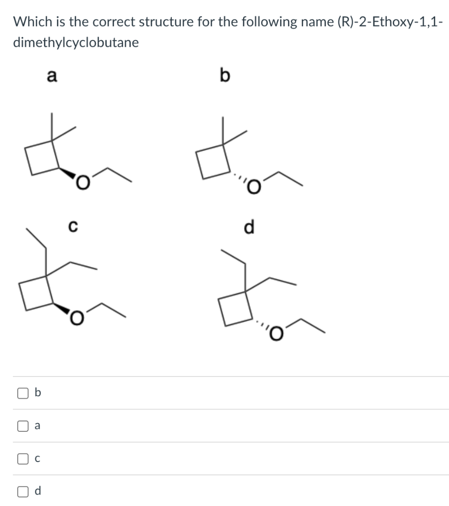 Solved Which is the correct structure for the following name | Chegg.com