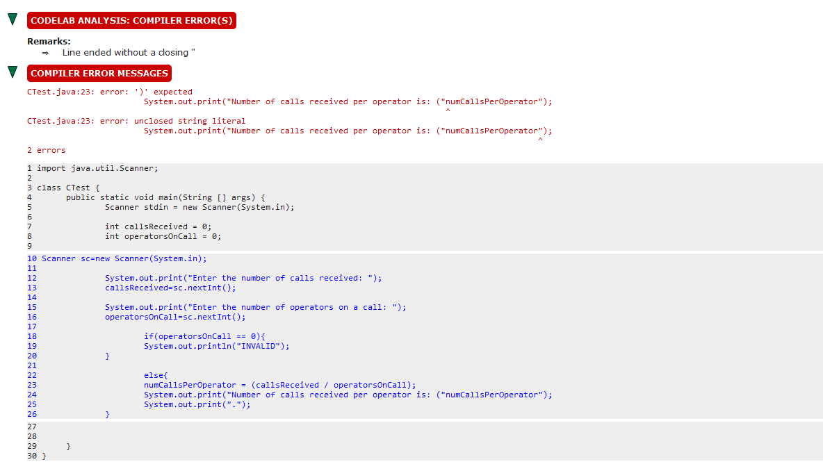 Solved Given a int variable named callsReceived and another | Chegg.com Solved Given a int variable named callsReceived and another | Chegg.com