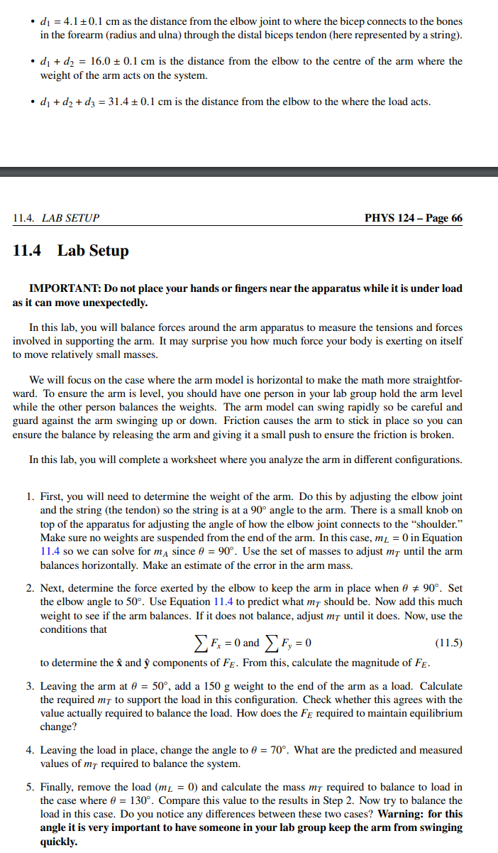 Solved Understanding the human arm requires an analysis | Chegg.com