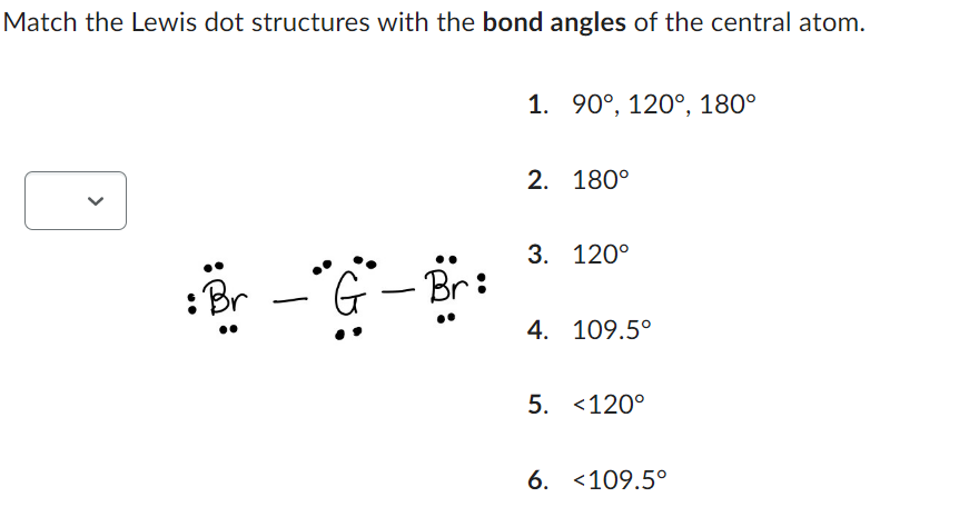 Solved wis dot structures with the bond angles of the | Chegg.com