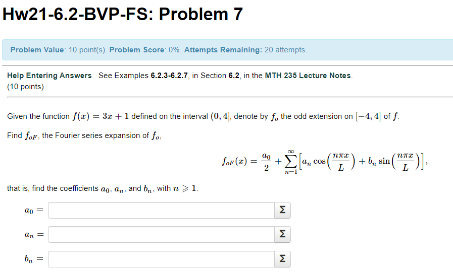 Solved Hw21-6.2-BVP-FS: Problem 7 Problem Value: 10 | Chegg.com