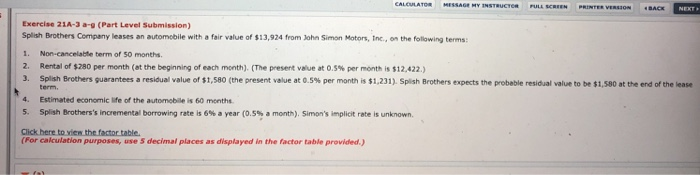 Solved Exercise 21A-3 a-g (Part Level Submission) Splish | Chegg.com