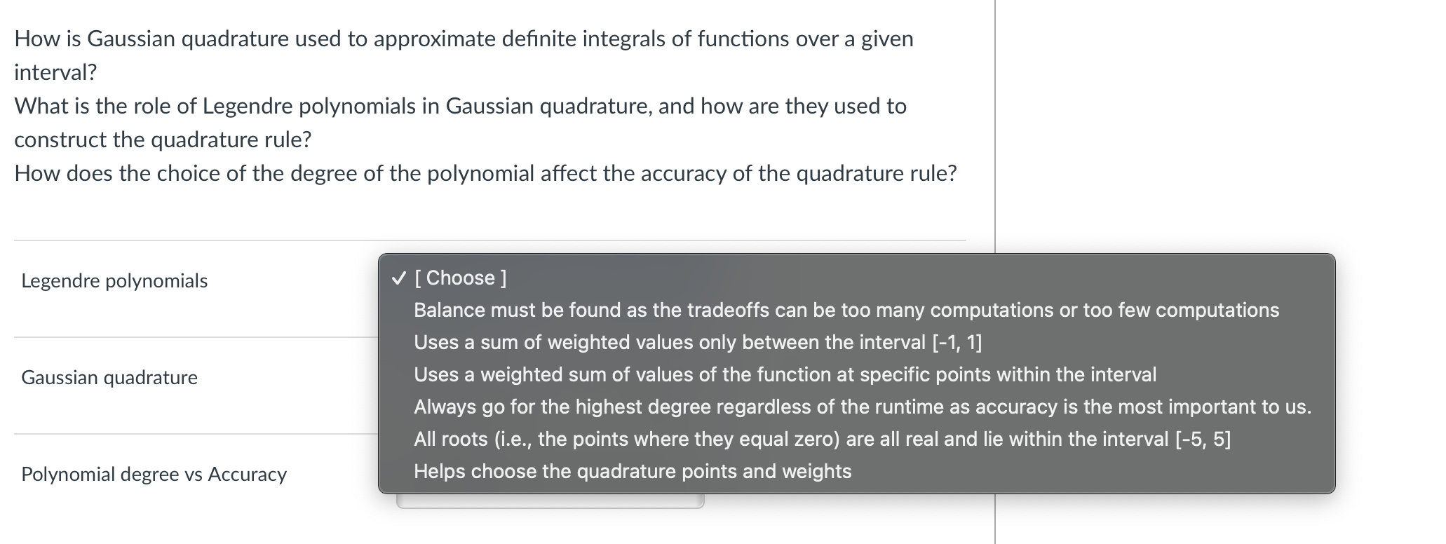 Solved How is Gaussian quadrature used to approximate | Chegg.com