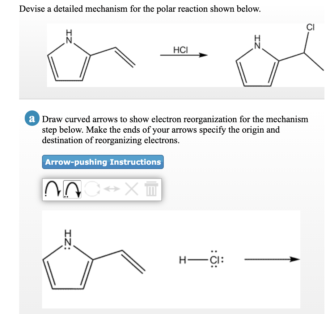 Solved Devise a detailed mechanism for the polar reaction | Chegg.com