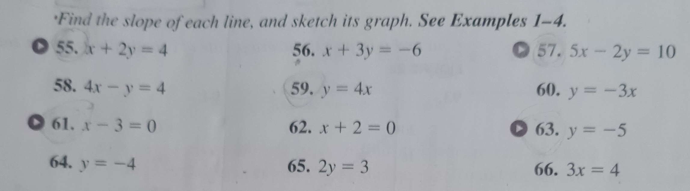 Just questions 56 and 58. | Chegg.com