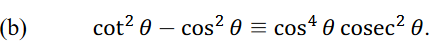 Solved Prove that: (a) 1-cos 2A = tan? A. 1+cos 2A (b) | Chegg.com